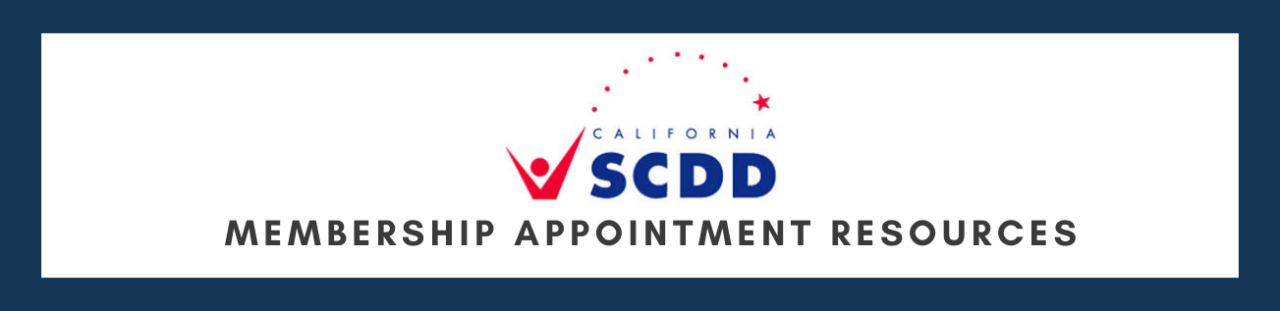 Membership Appointment Resources | SCDD